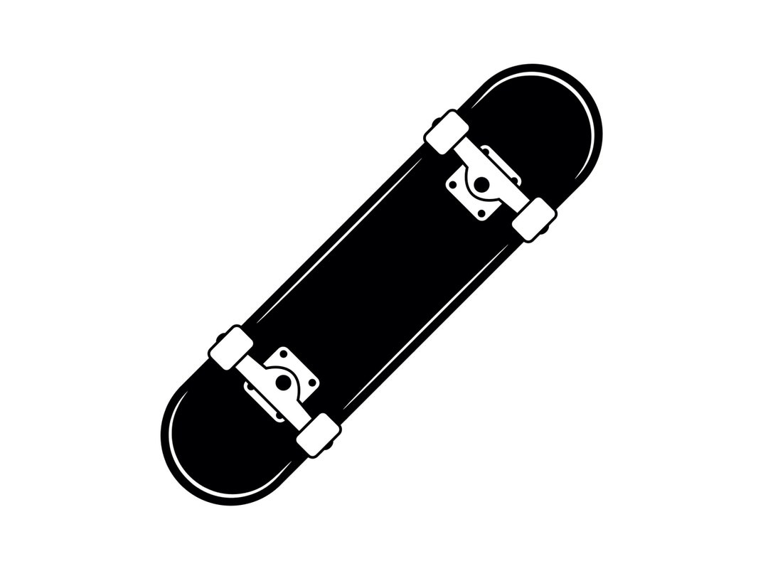 Skateboard SVG - Skate Deck Trucks Skateboarding Printable Clip Art Cut ...