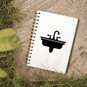 Sink SVG - Bathroom Kitchen Sink Faucet Wash Basin Water Tap Printable ...