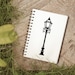 Lamp Post SVG - Vintage Victorian Street Lamp Park Light Printable Clip ...