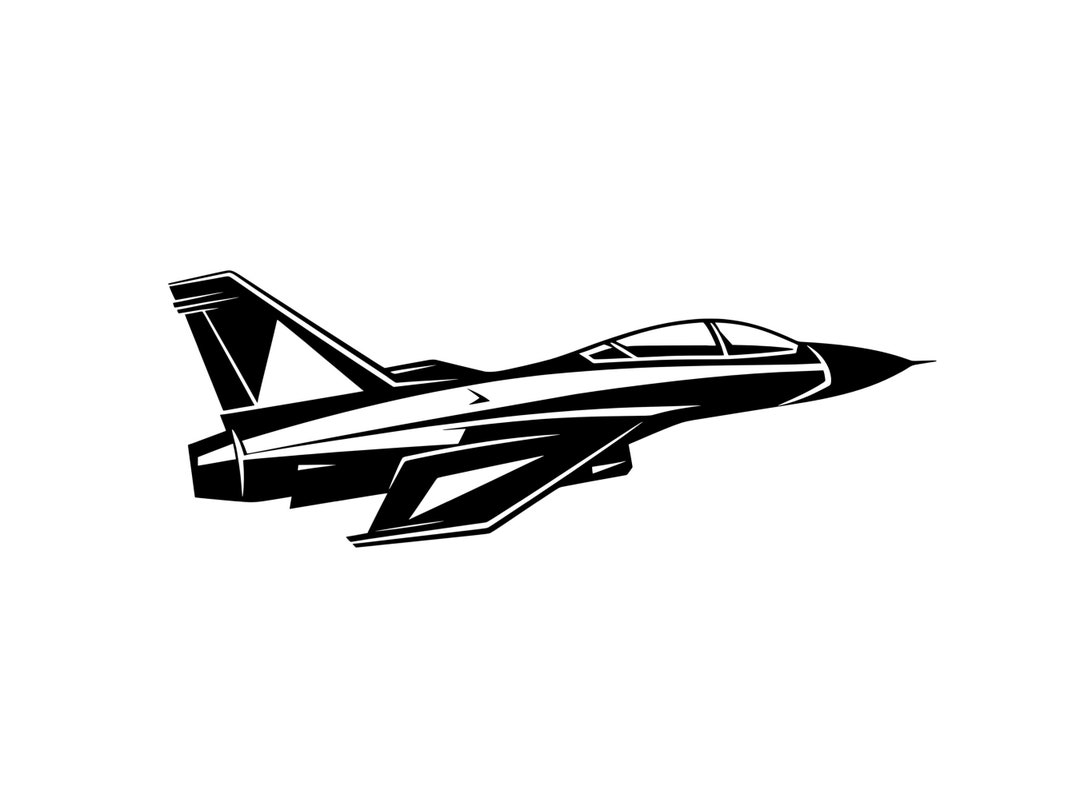 Fighter Jet SVG - Air Force War Plane Military Aircraft Silhouette ...