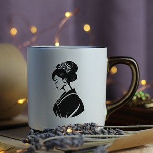 Traditional Asian Woman SVG - Chinese Japanese Woman Silhouette Clip ...