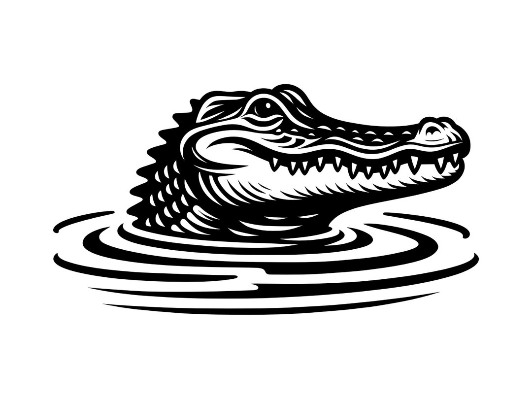 Alligator SVG - Gator Reptile Swamp Bayou Wildlife Animals Printable ...