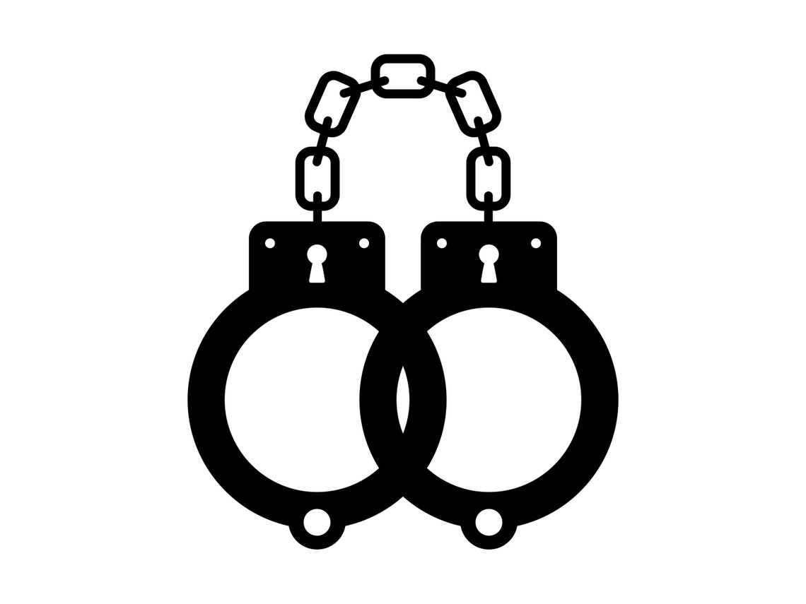 Handcuffs SVG Prisoner Restraint Shackles Police Cuffs - Etsy