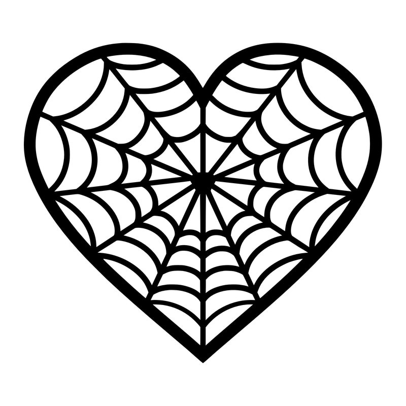 Heart Spider Web - Etsy