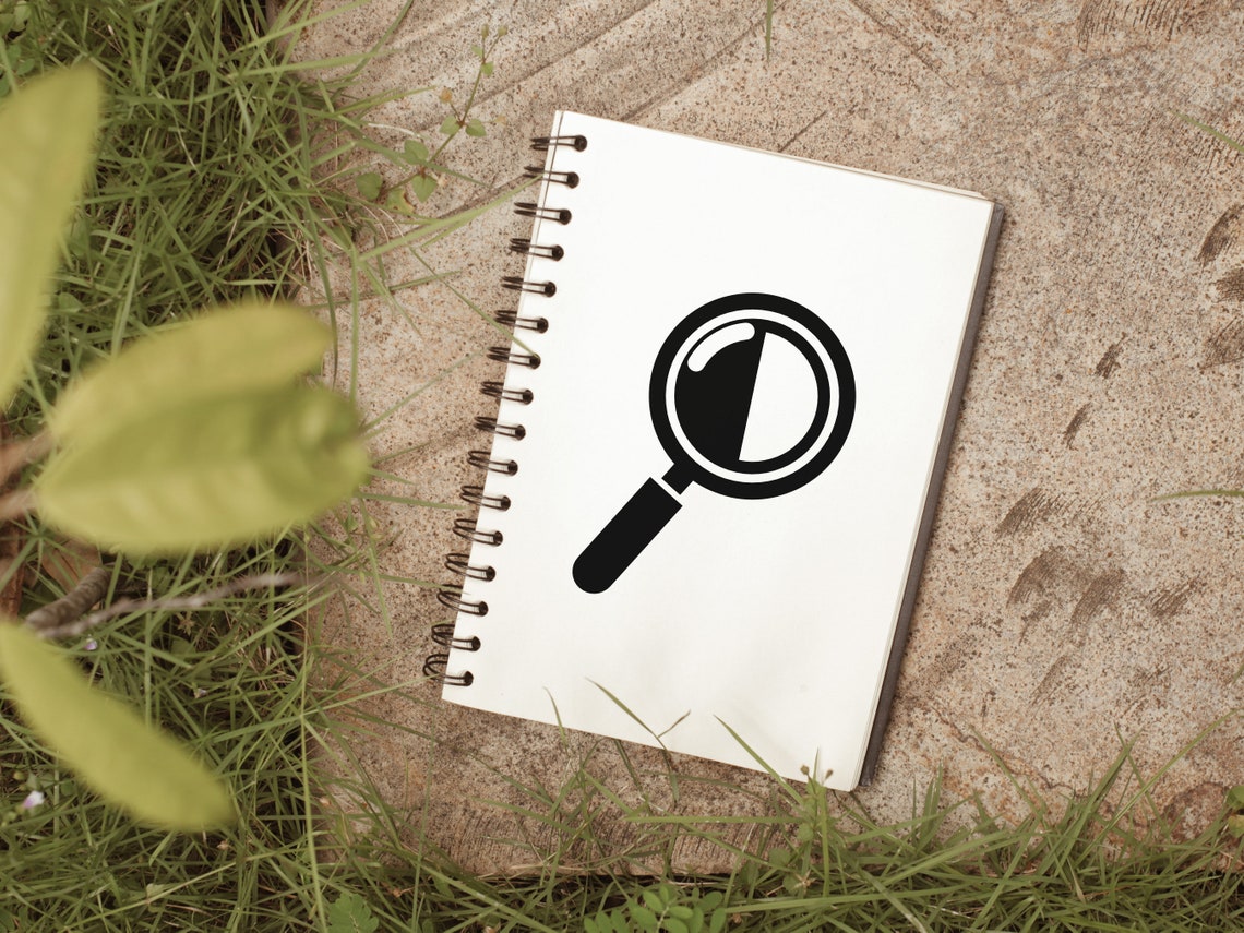 Magnifying Glass SVG - Close up Microscope Detective Zoom Printable ...