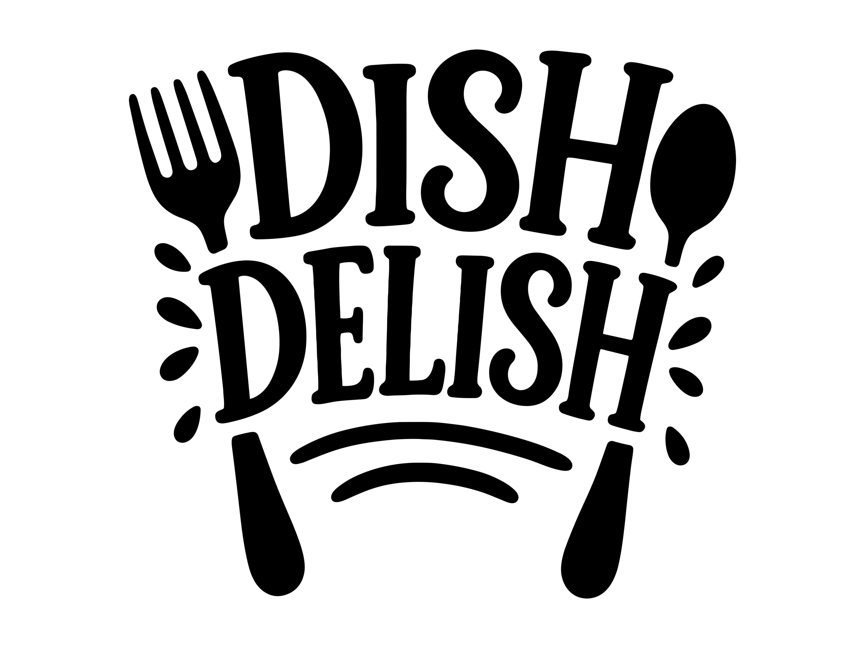 Dish Delish SVG - Kitchen Decor Funny Cooking Quote Food Lover Chef ...