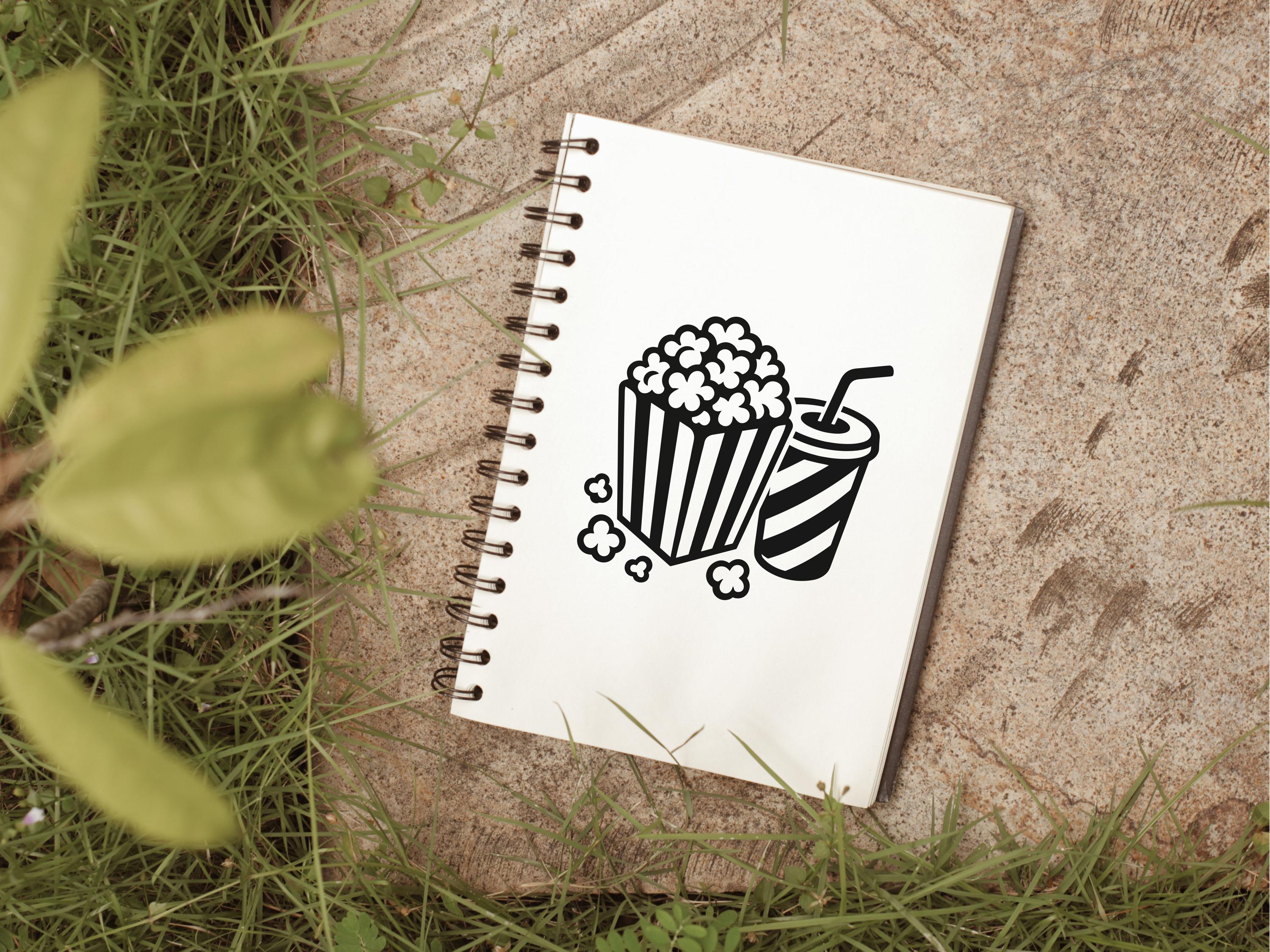 Movie Snacks SVG - Movie Night Popcorn Soda Cinema Snack Time Printable ...