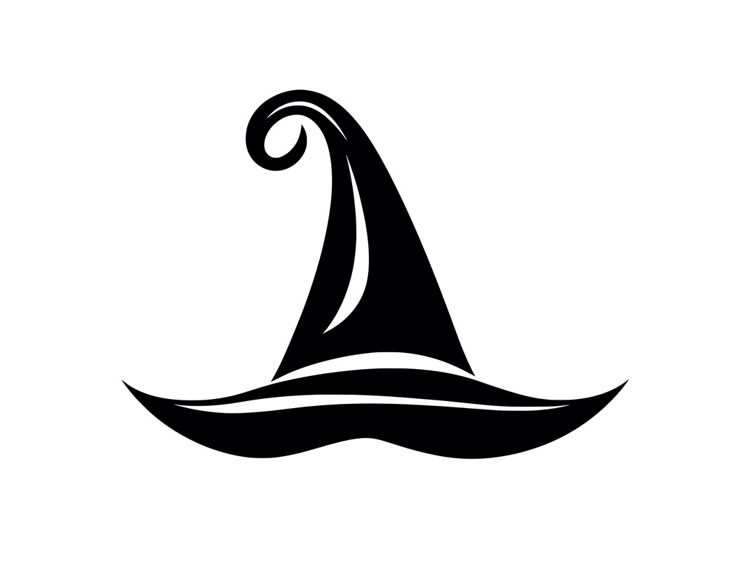 Witch Hat SVG - Halloween Witches Wizards Pointed Hat Printable Clip ...