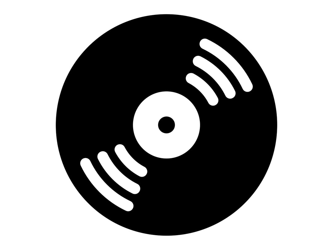 Record SVG, Vinyl Record Silhouette, Phonograph Record Clipart, Vinyl ...