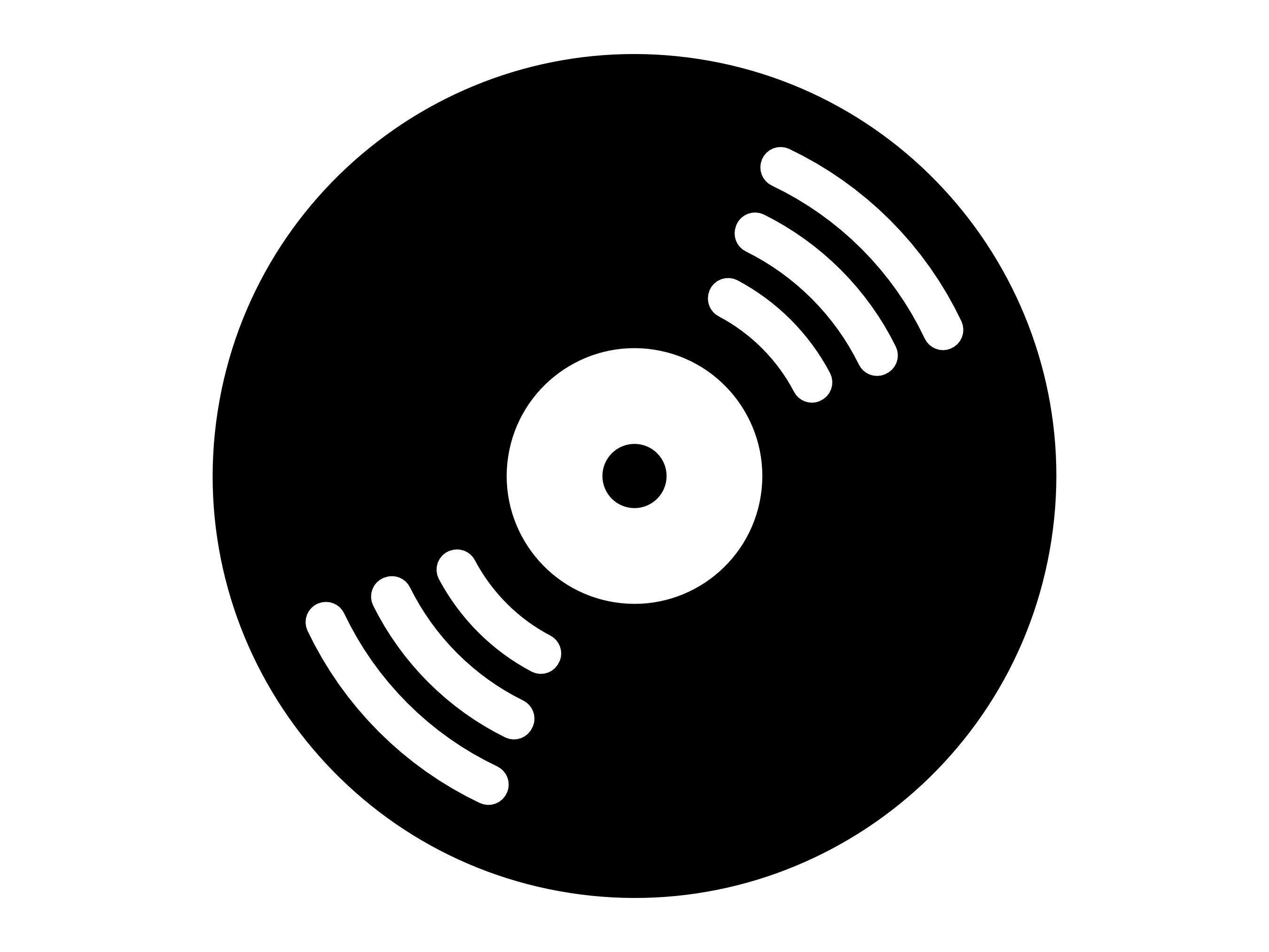 Record SVG, Vinyl Record Silhouette, Phonograph Record Clipart, Vinyl Record Cut File, Record ...