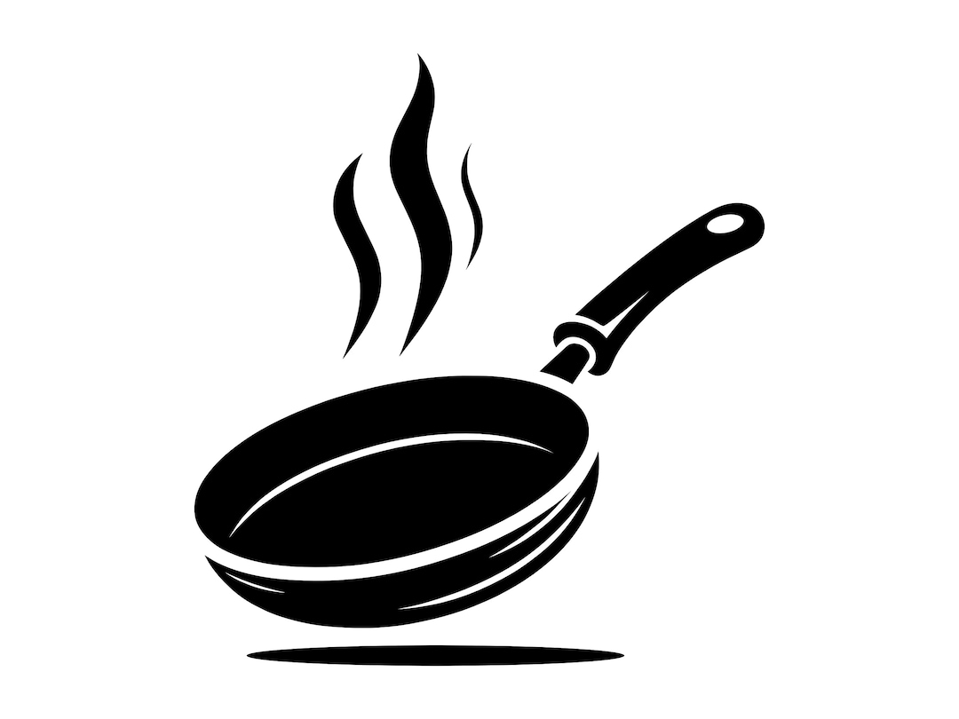 Frying Pan SVG - Cookware Skillet Chef Cooking Pan Printable Clip Art ...
