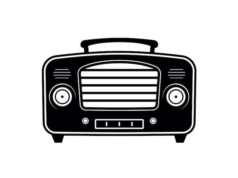 Vintage Radio SVG Old Fashioned Retro Music Player - Etsy