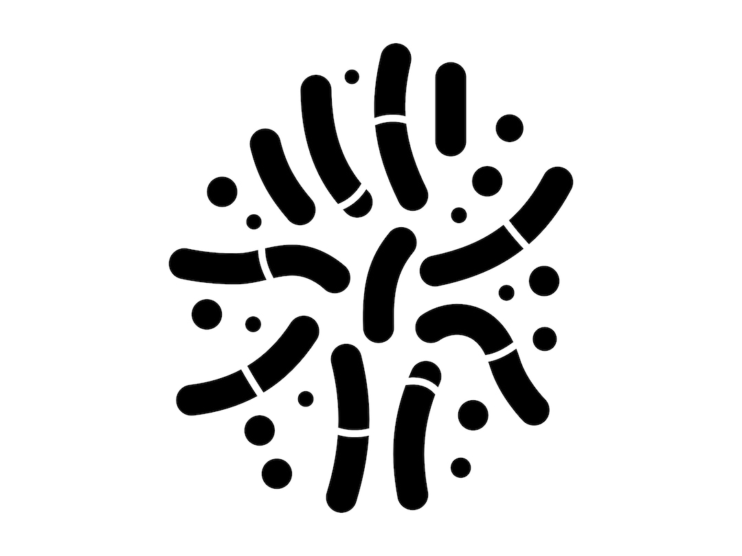Bacteria SVG - Micro Organism Germs Biology Science Silhouette Clip Art ...