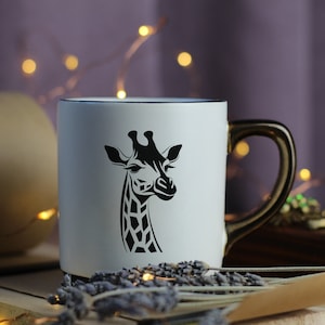 Giraffe SVG - African Safari Animal Giraffe Face Printable Clip Art Cut ...