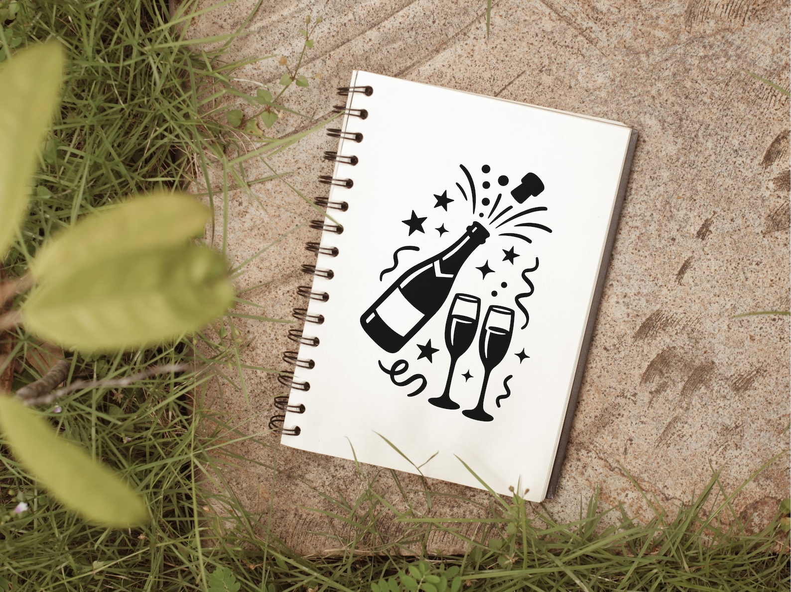 Champagne Celebration SVG - New Years Eve Party Toast Wedding ...