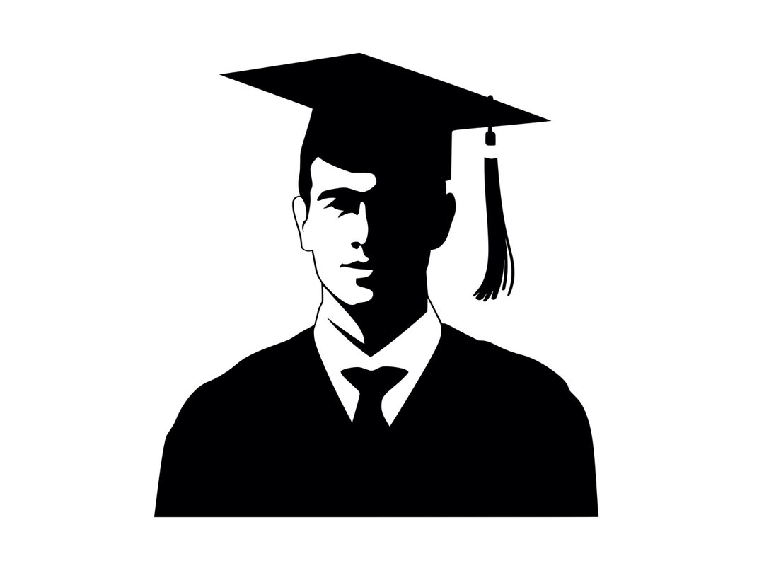 Graduation Student SVG - College Graduation Ceremony Boy Printable Clip ...