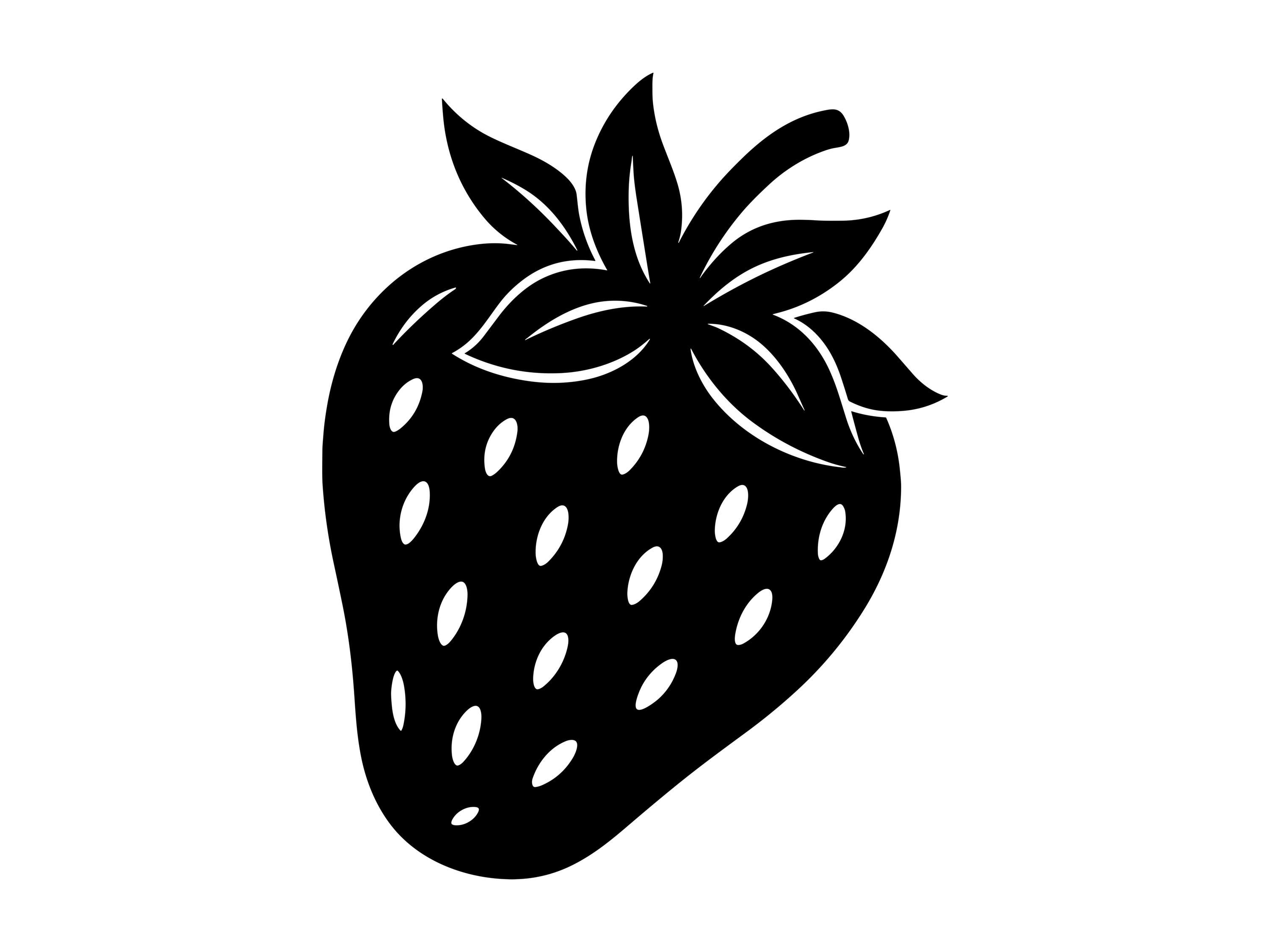 Strawberry SVG - Fruit Summer Kitchen Decor Farmhouse Garden Food ...