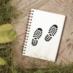 Shoe Prints SVG - Hiking Boot Sole Walking Foot Prints Printable Clipart Cut File, Instant ...