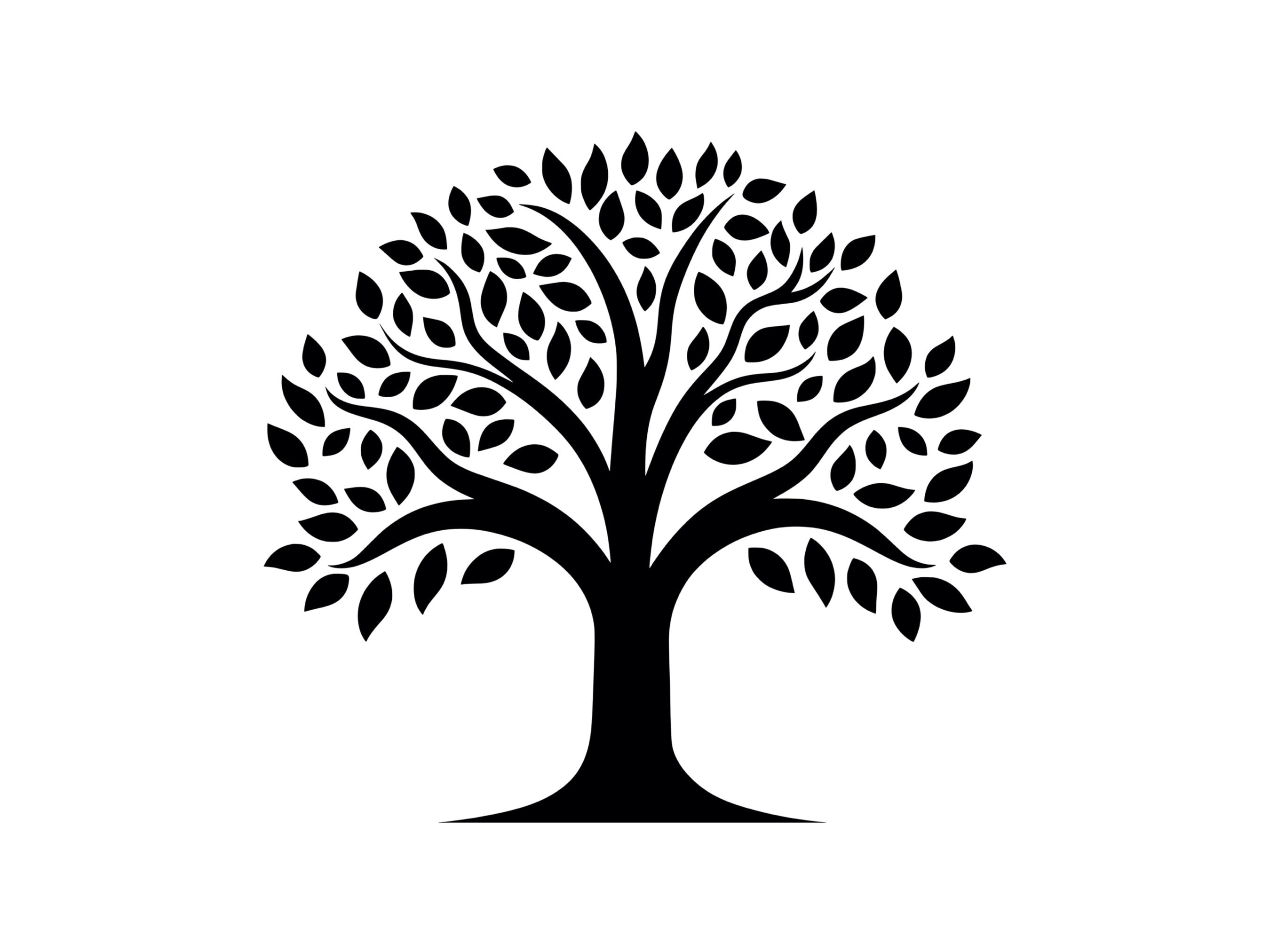 Baum Des Lebens Silhouette Kreis Baum Des Lebens Svg, Baum Logo, Love