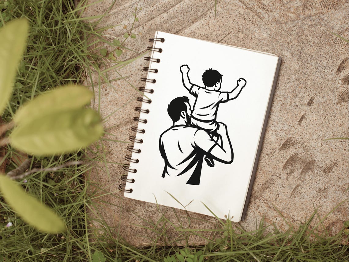 Father and Son SVG - Fathers Day Family Love Dad and Child Parent and ...