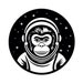 Space Monkey SVG - Astronaut Monkey Chimpanzee in Space Silhouette ...