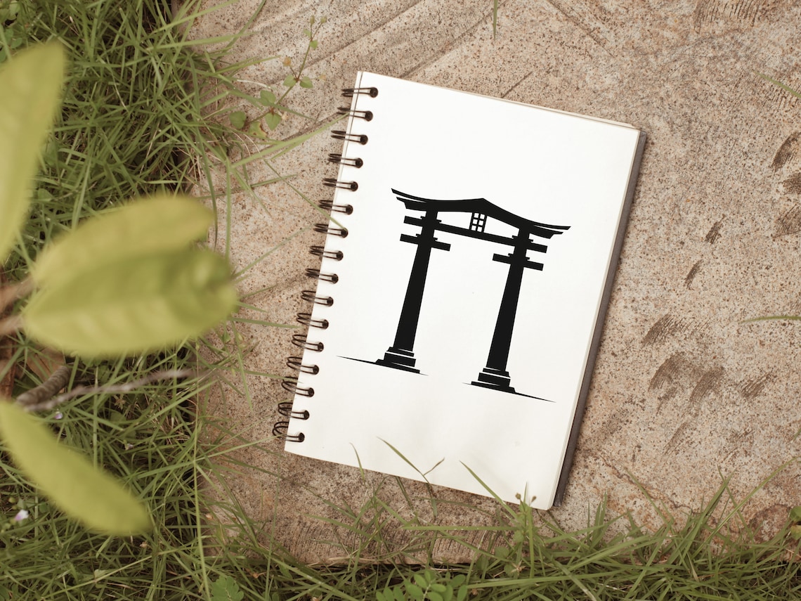 Torii Gate SVG - Traditional Japanese Shinto Shrine Gateway Printable ...