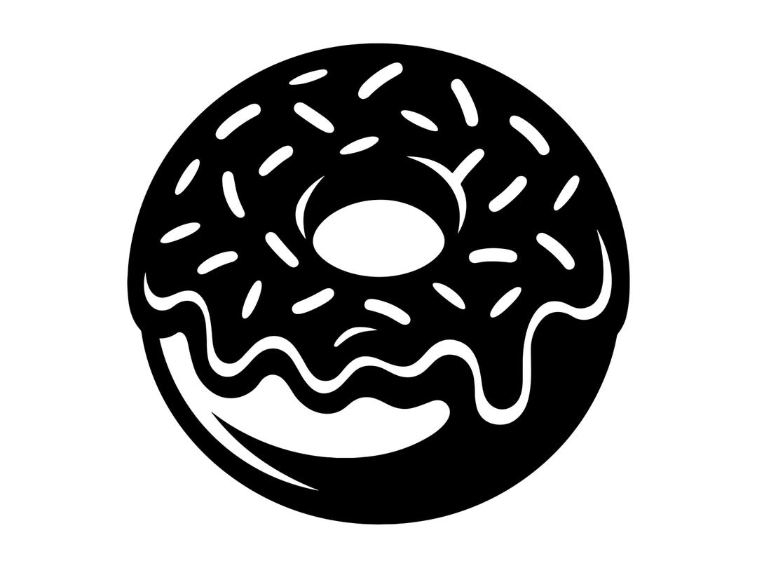 Donut SVG - Bakery Food Dessert Breakfast Sweet Treat Snack Printable ...