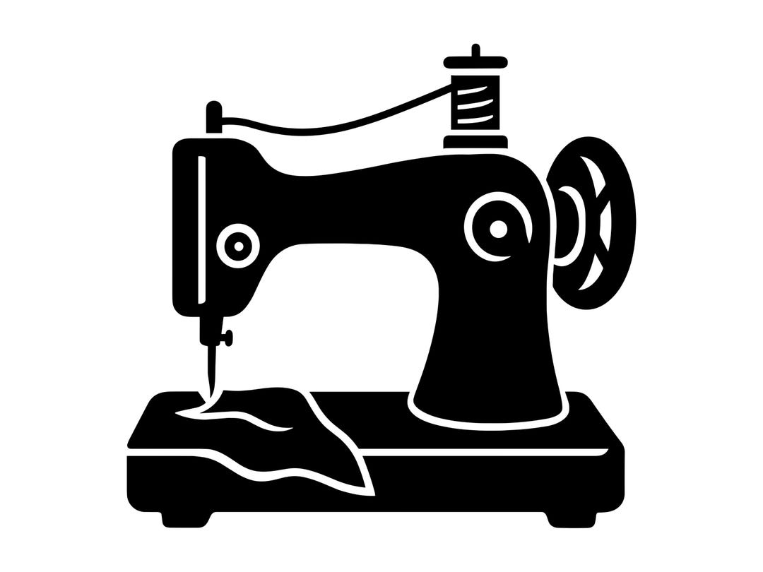 Sewing Machine SVG - Vintage Sewing Quilting Craft Room Seamstress ...