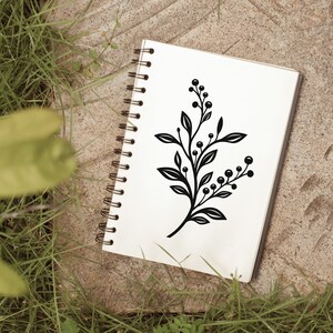 Mistletoe Branch SVG - Christmas Floral Mistletoe Plant Silhouette Clip ...