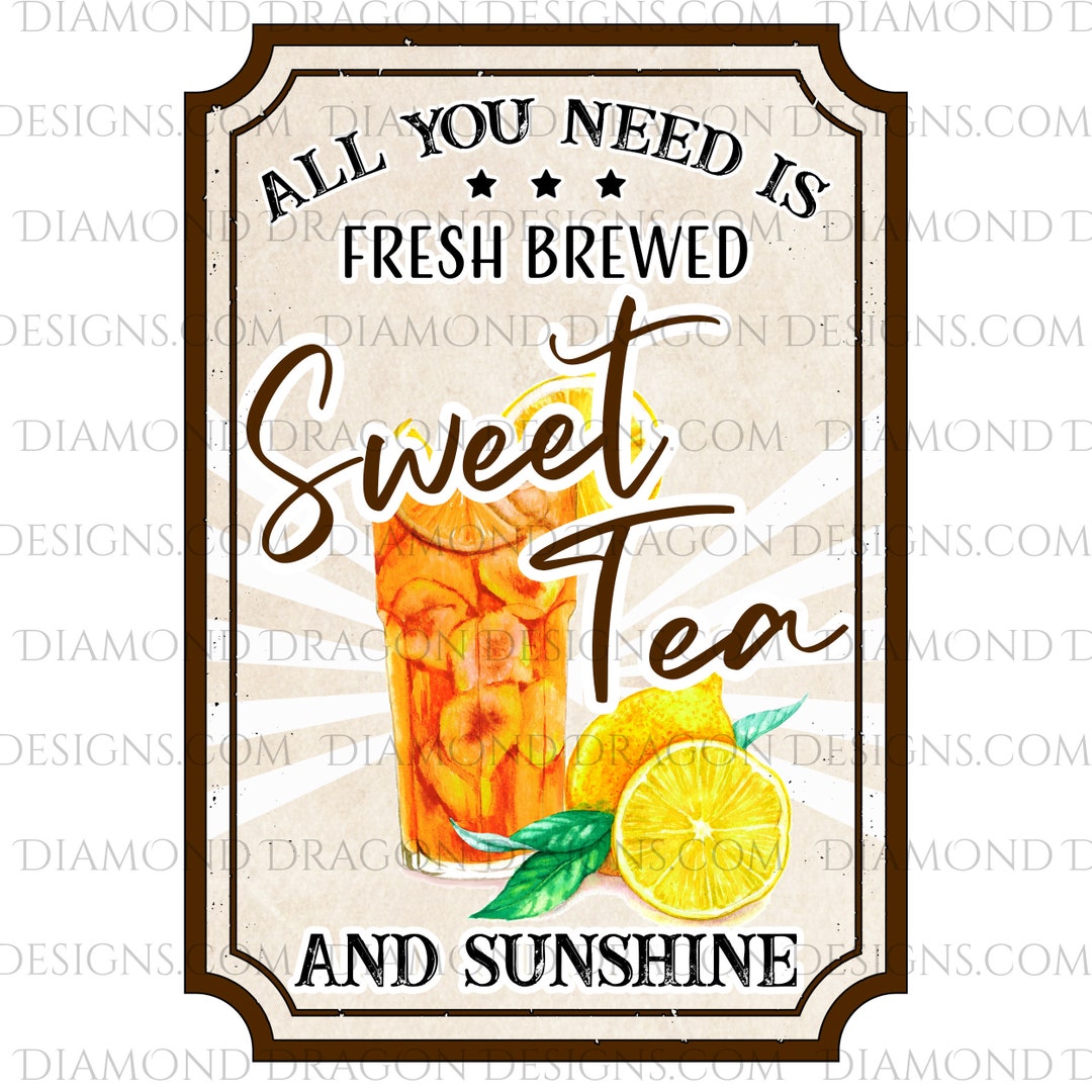 Drink Label Design, Sweet Tea Label Design, All You Need is Sweet Tea ...
