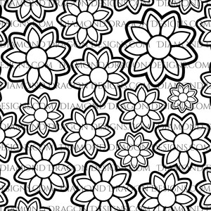 Tumbler Burst Template SEAMLESS Sunflower Burst Template - Etsy