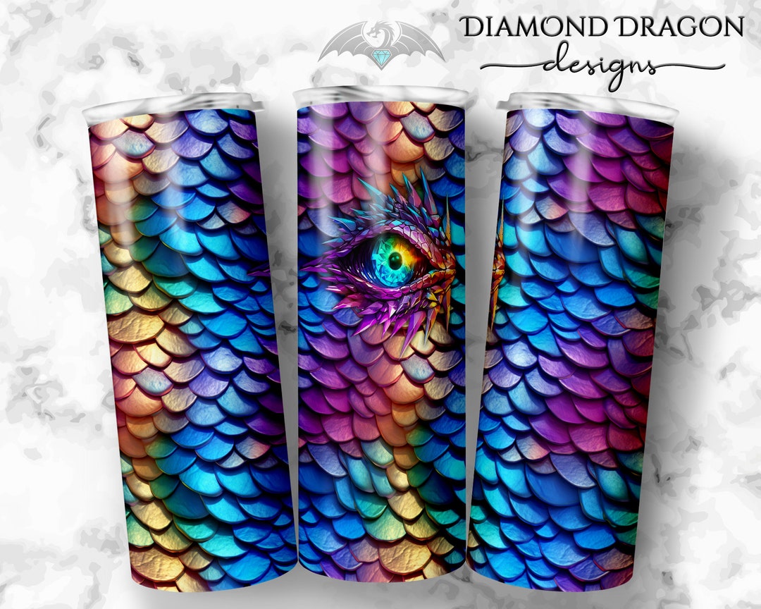 Dragon Scales Sublimation Tumbler Wrap Design, Dragon Scales ...
