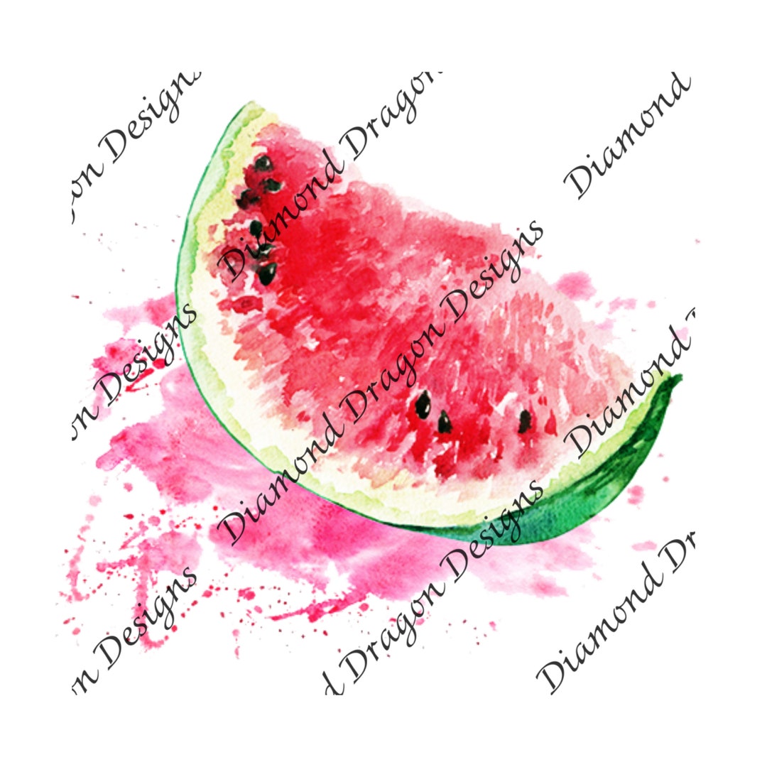 Watermelon, Summer, Summer Time, Watermelon Slice, Watercolor ...