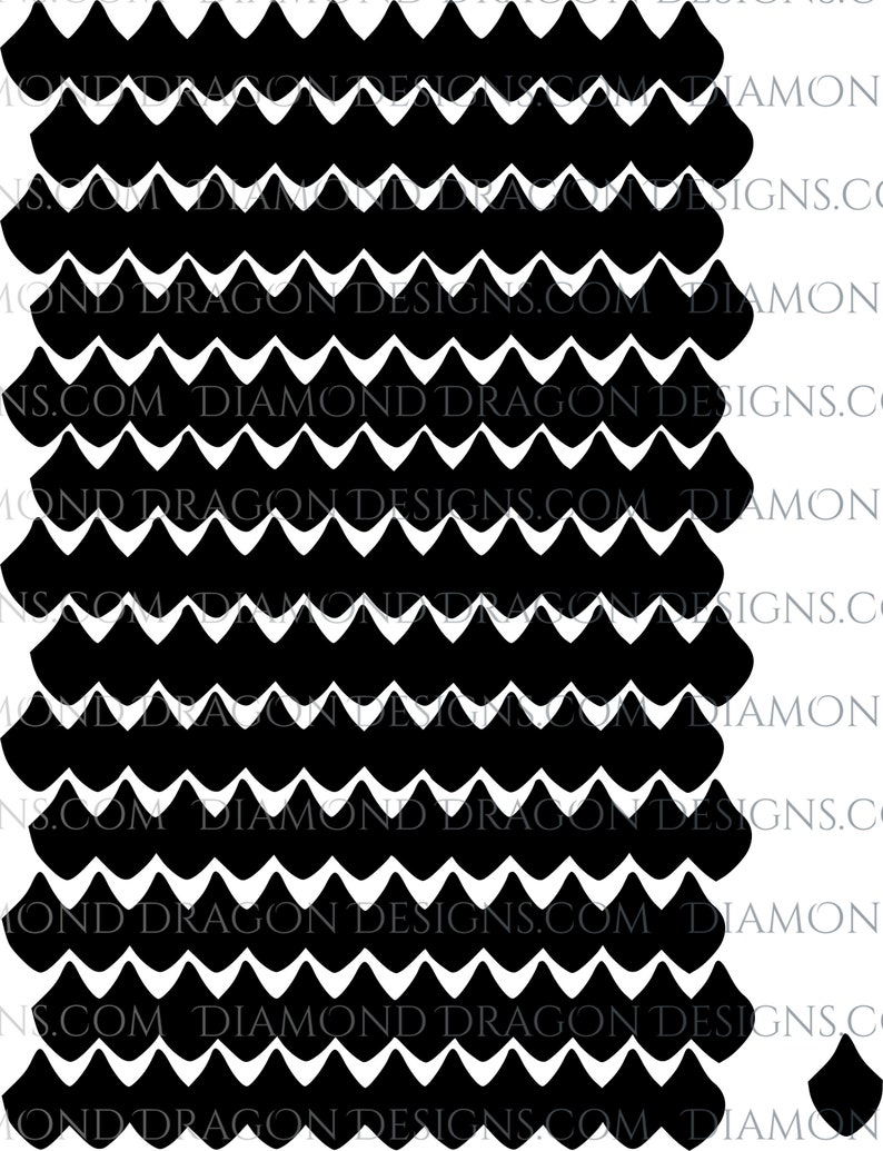 SVG FILE! Dragon Scales, Easy, Linked Dragon Scales for Tumblers! Easy ...