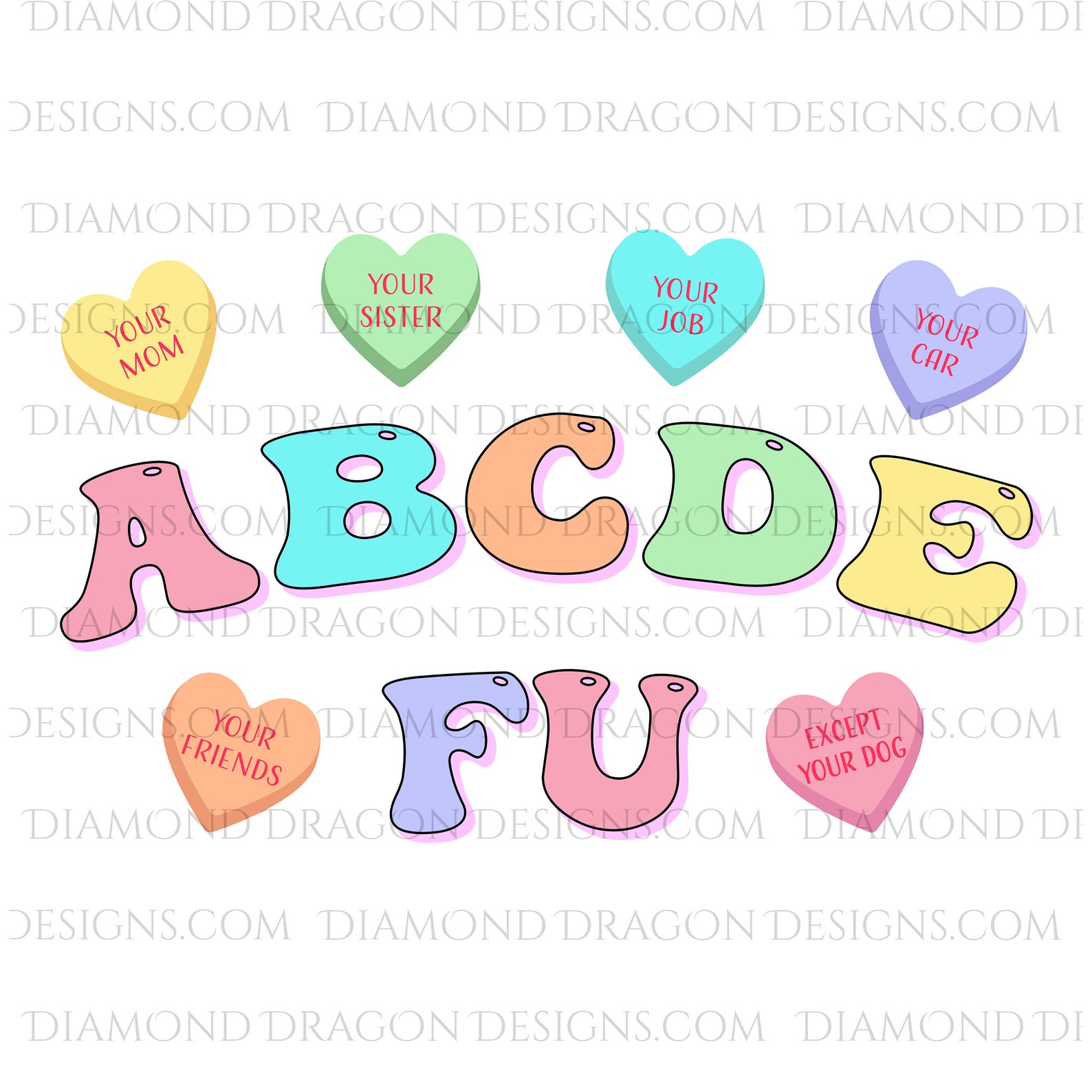 Valentines Anti Funny Candy Hearts Sweethearts - Etsy