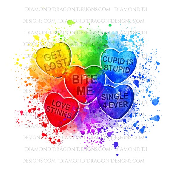 Valentines Anti Funny Candy Hearts Sweethearts | Etsy