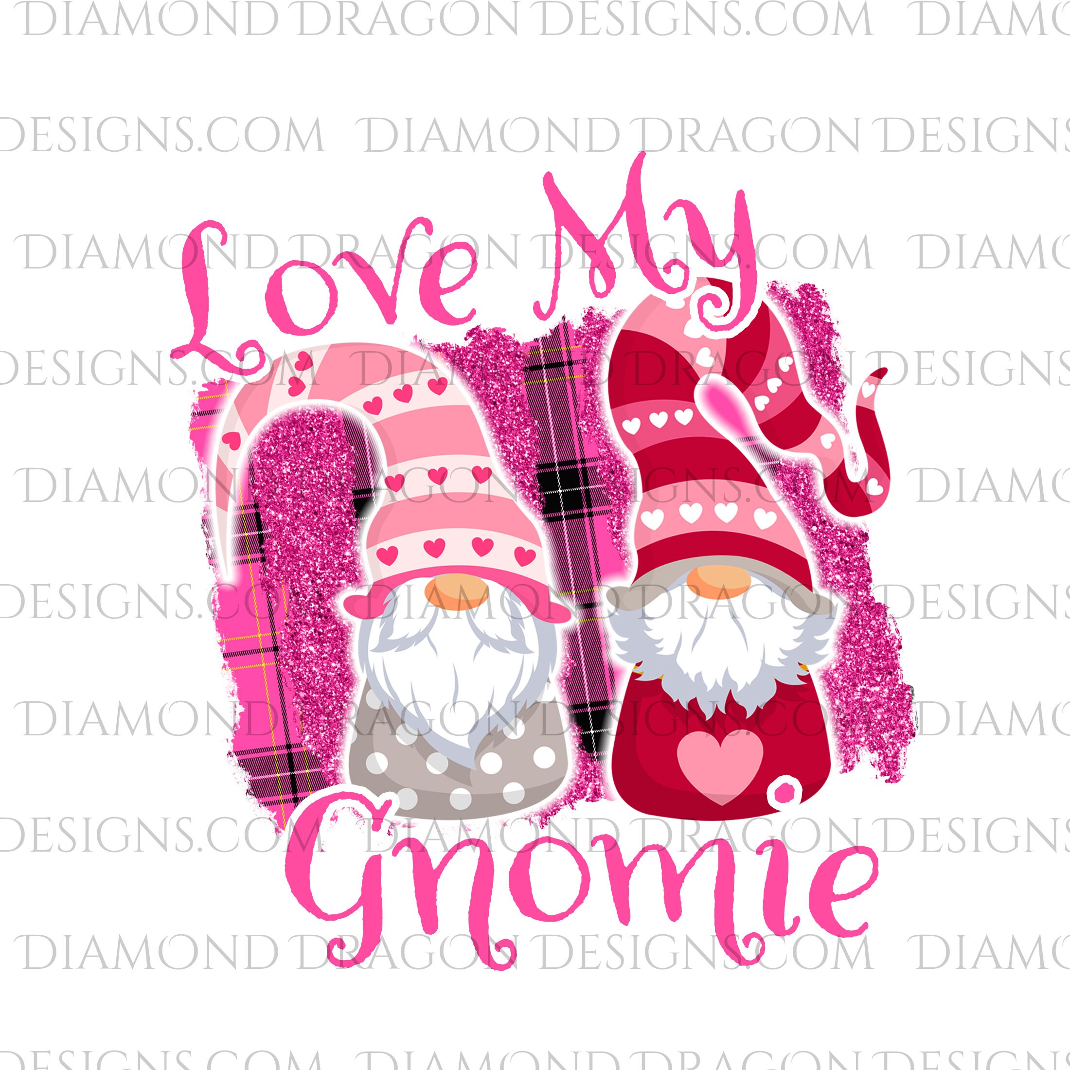 Valentines Gnomes, Love My Gnomie, Pink Plaid, Best Friends, Cute ...