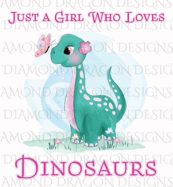 Cute Baby Girl Dinosaurs