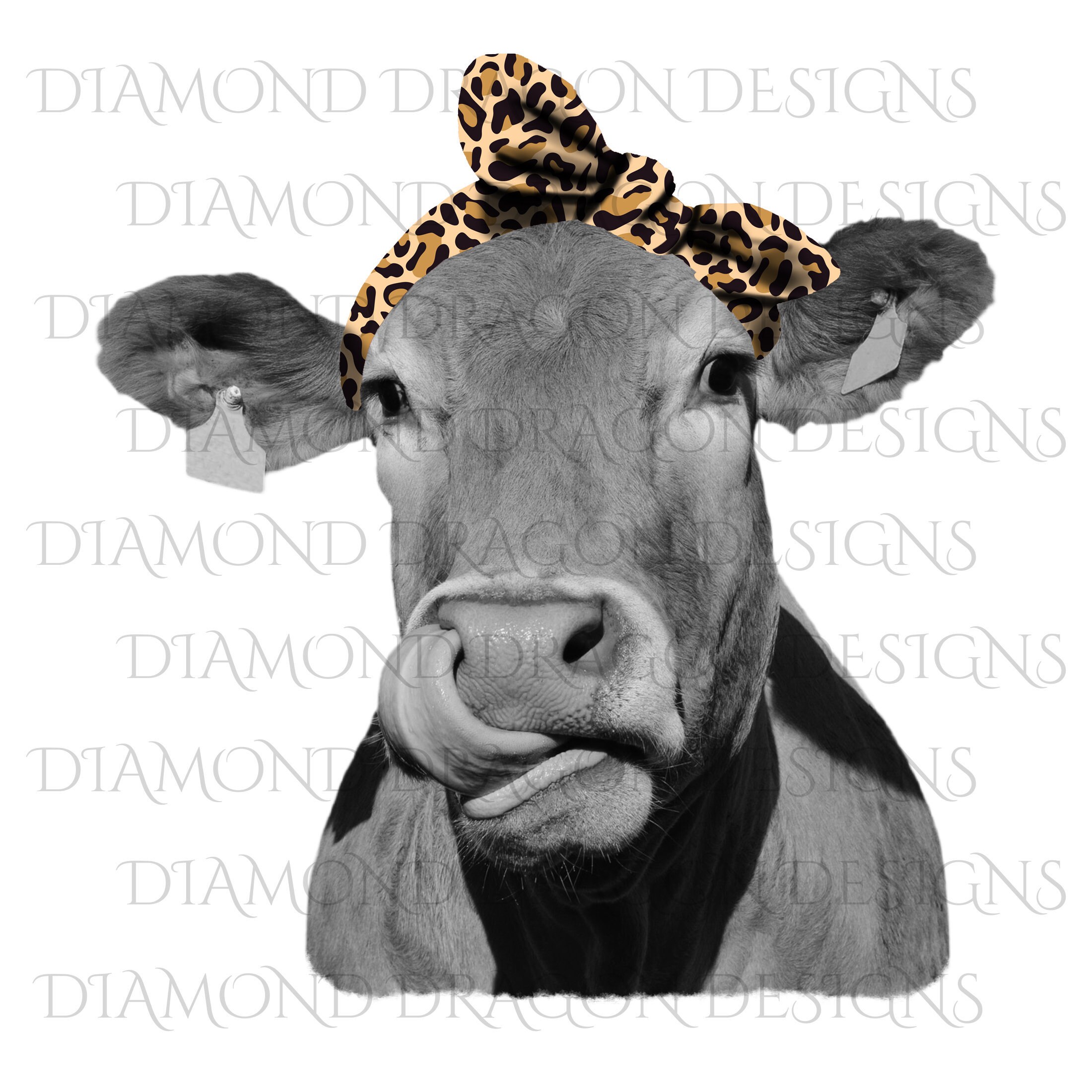 Heifer, Image, Cute Cow, Bandana, Leopard Print Bandana, Cowlick, Cow ...