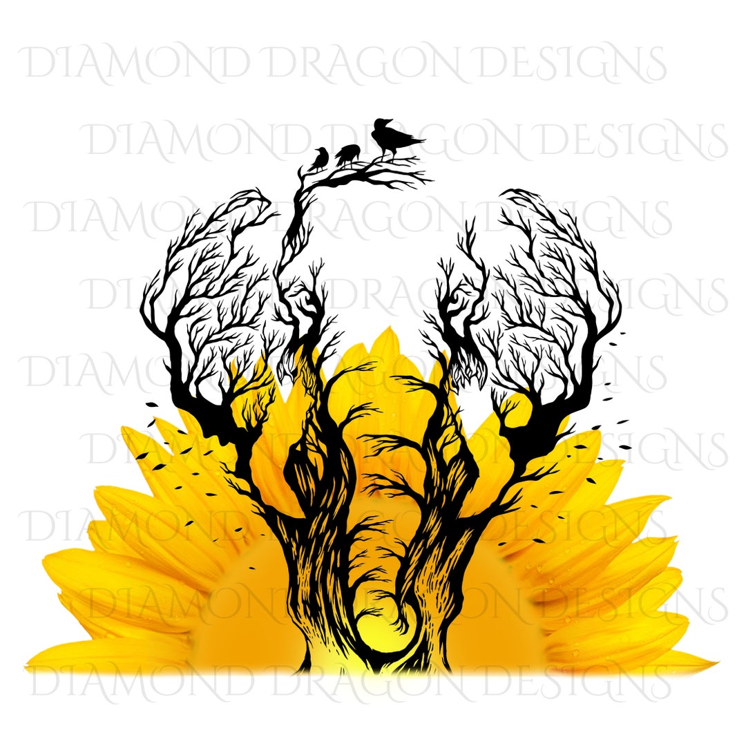 Elephant Sunflower PNG, Elephant Sublimation Design, Sunflower Sunrise ...