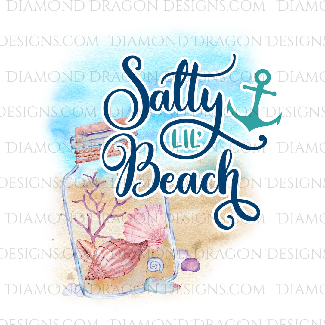 Beach Sublimation PNG, Beach Please PNG, Salty Beach Digital Download ...
