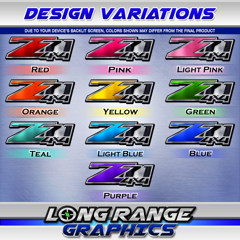 Z-71 Green Pair of Decals - Etsy