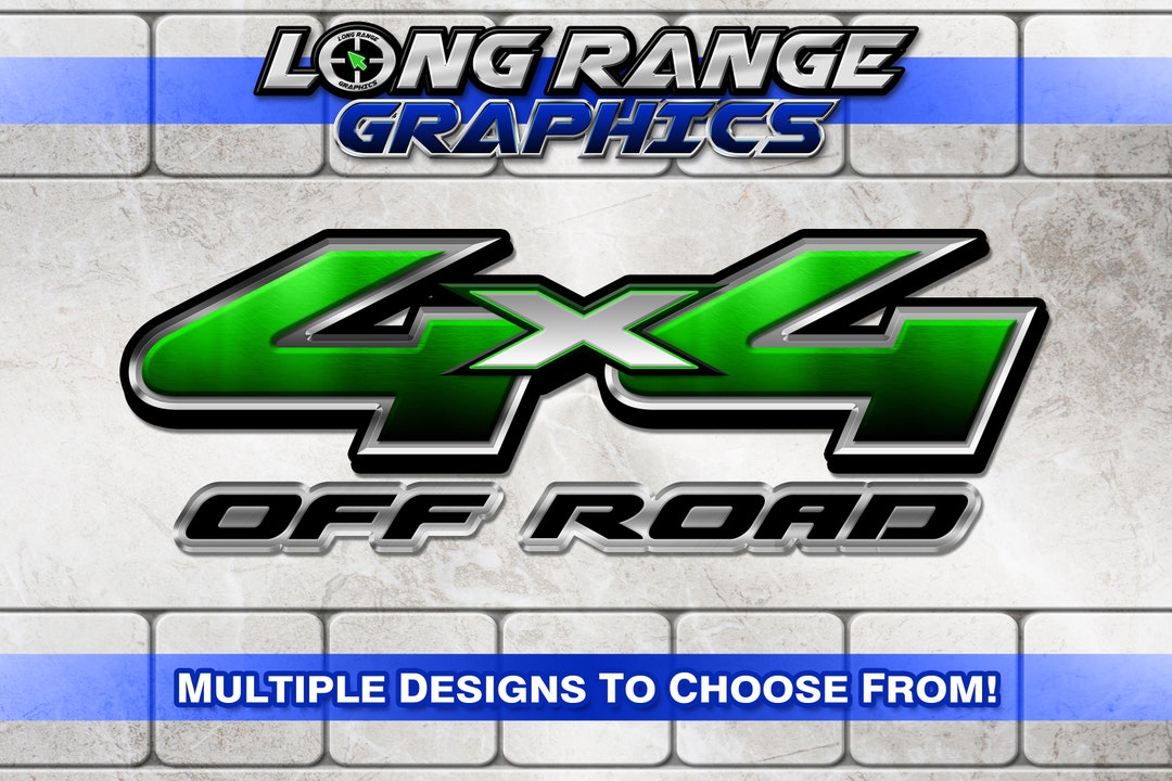 4X4 OFF ROAD - Green - Pair of Decals - Etsy