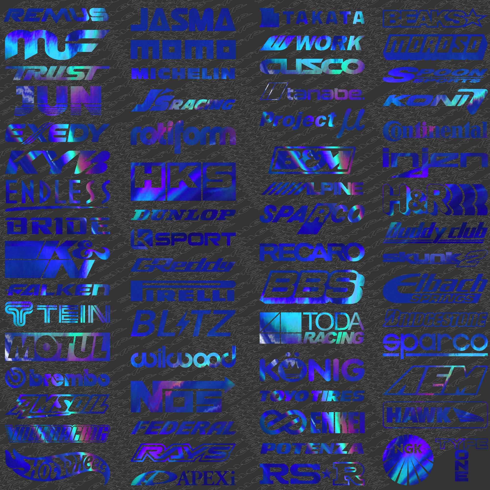 Automotive Sponsor Random Decals Stickers Lot Pack Oil Slick - Etsy