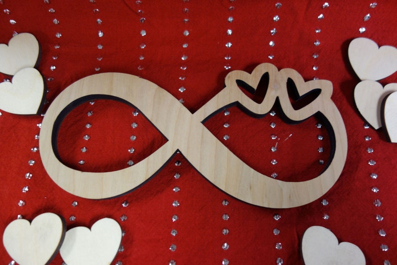 NEW: Personalized Wood Infinity Sign With Couples Names and - Etsy
