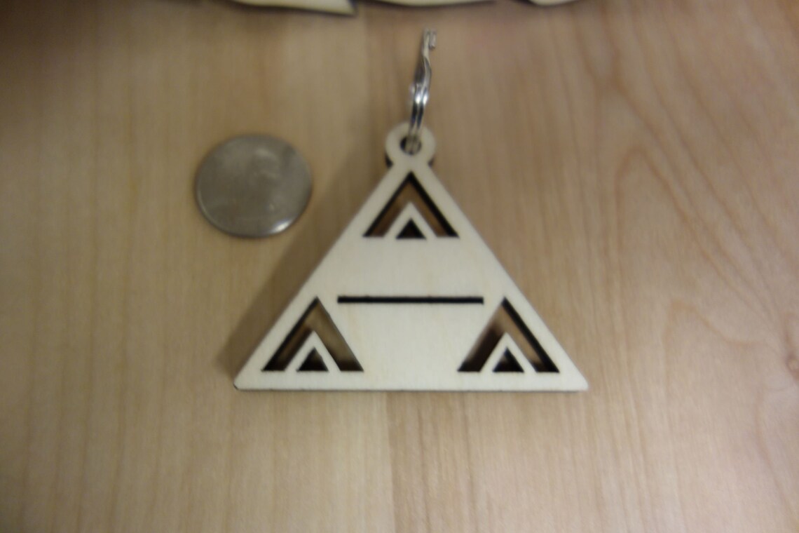 Laser Cut Wood Aloha 'aina Key Chain Maunakea Wooden | Etsy