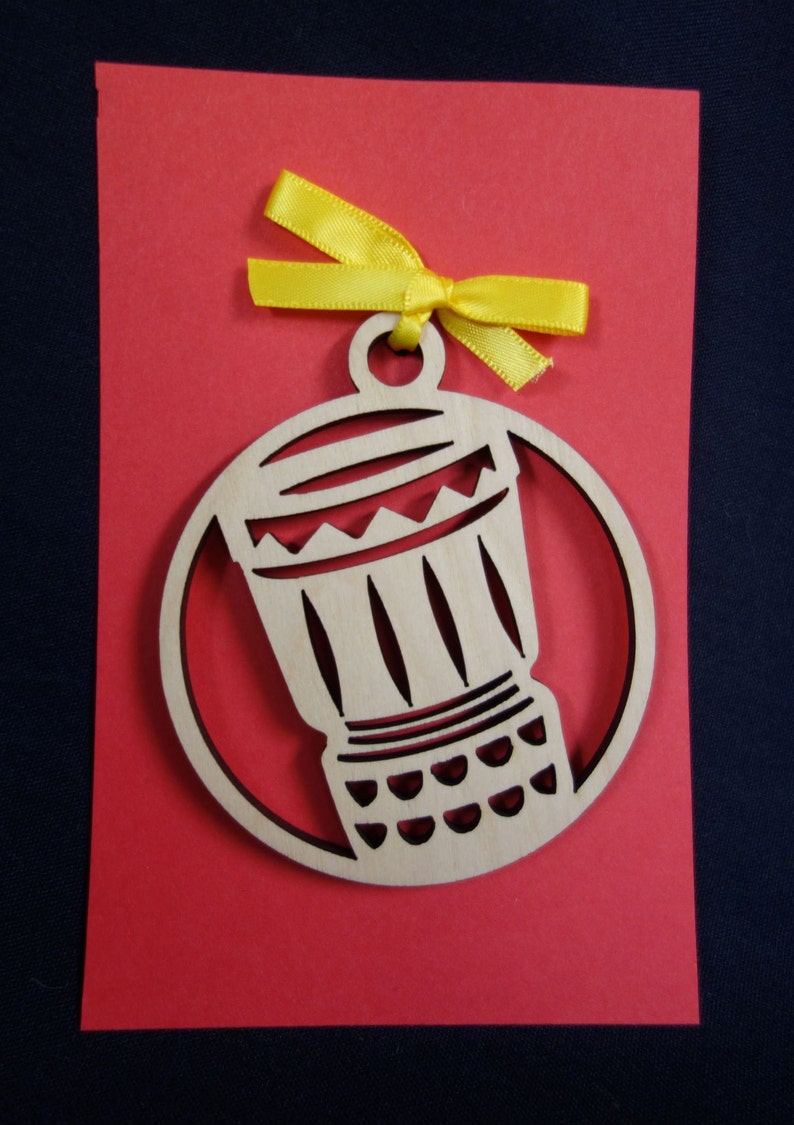 Hawaiian Hula Design Wood Laser Cut Out Ornament Hula Dancer Ukulele ...
