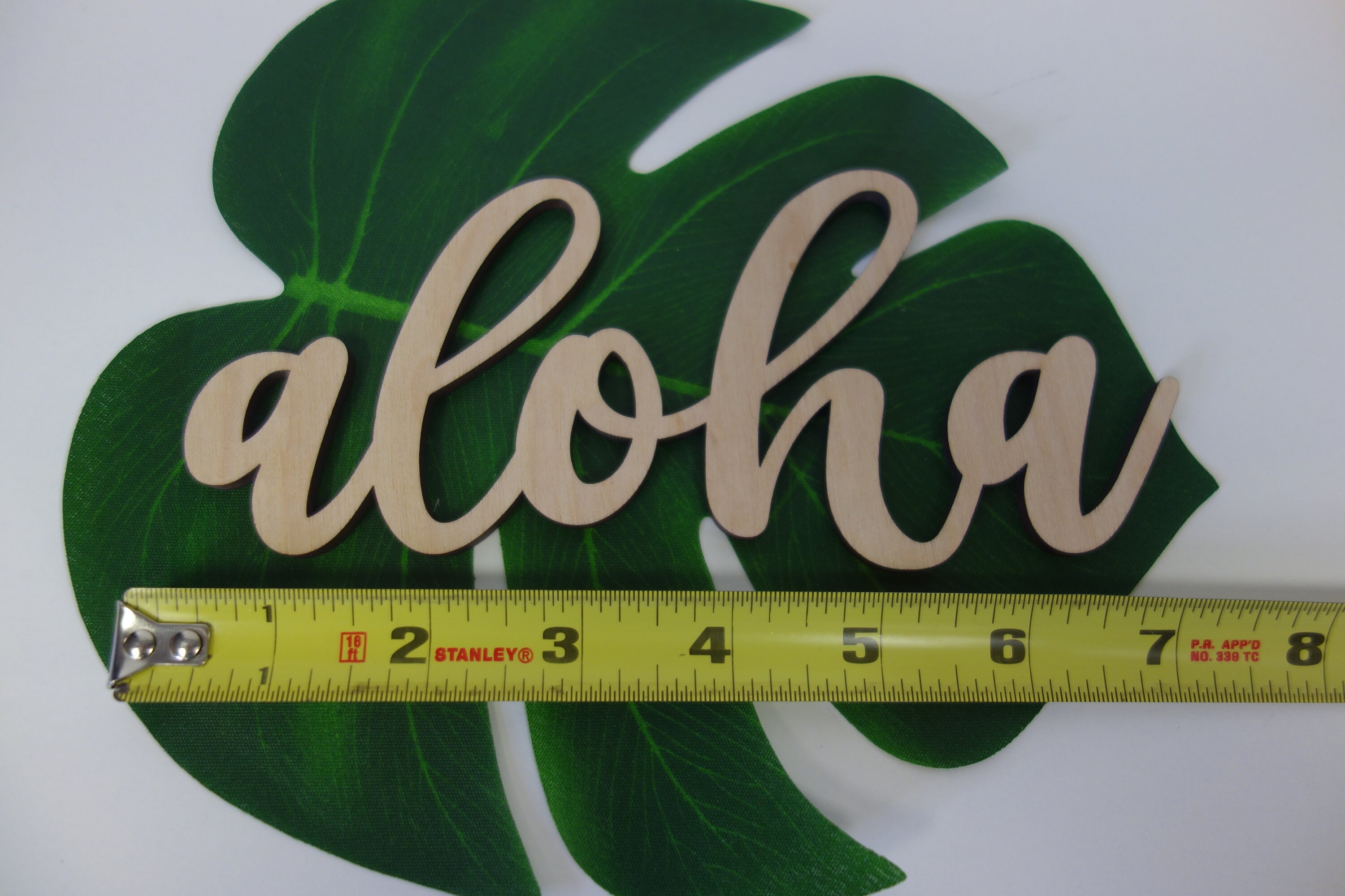 Most Popular Item: Laser Cut Wooden Cursive Aloha Wood Sign - Etsy
