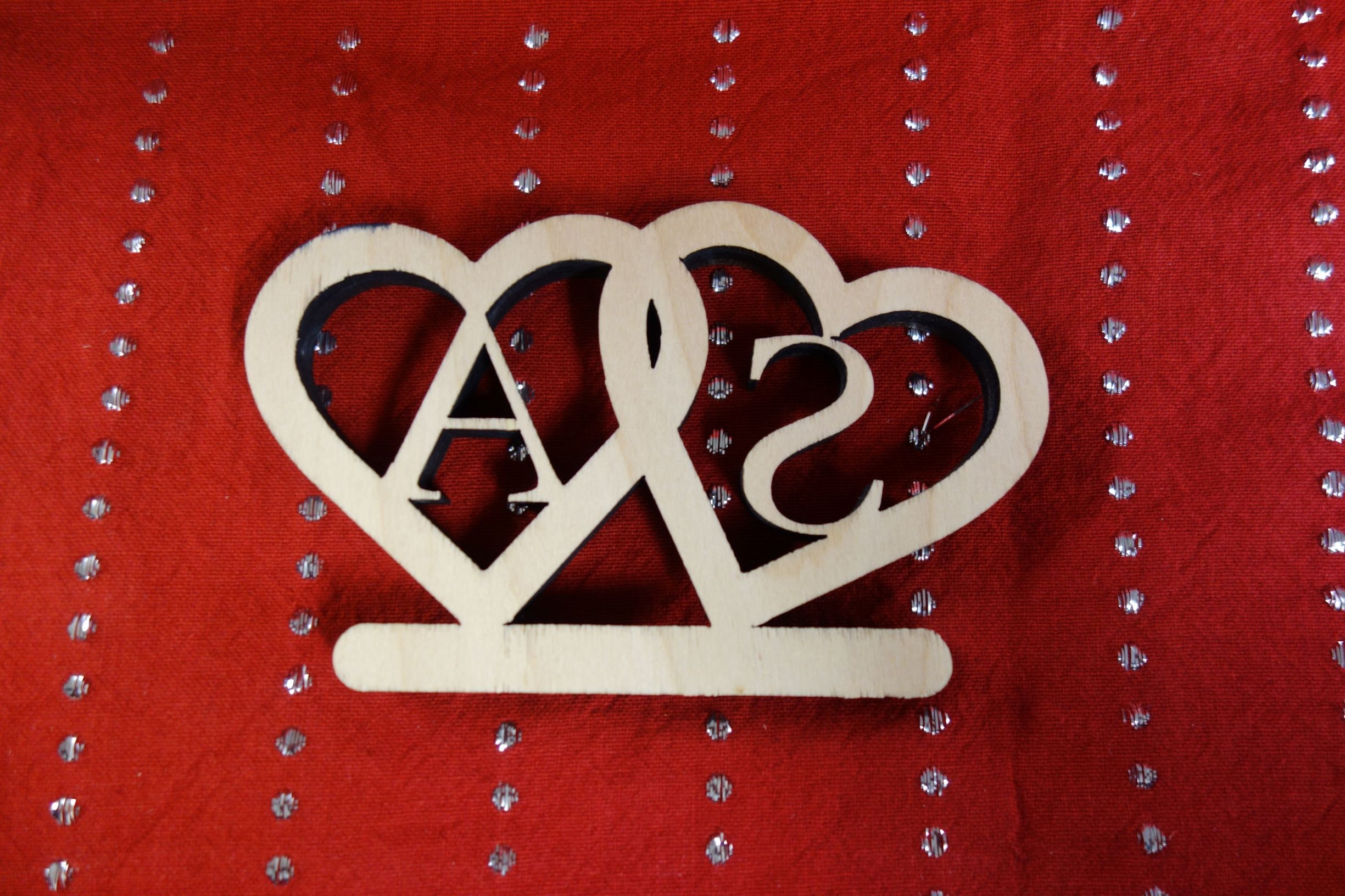 NEW: Personalized Wood Double Hearts Sign With Couples - Etsy