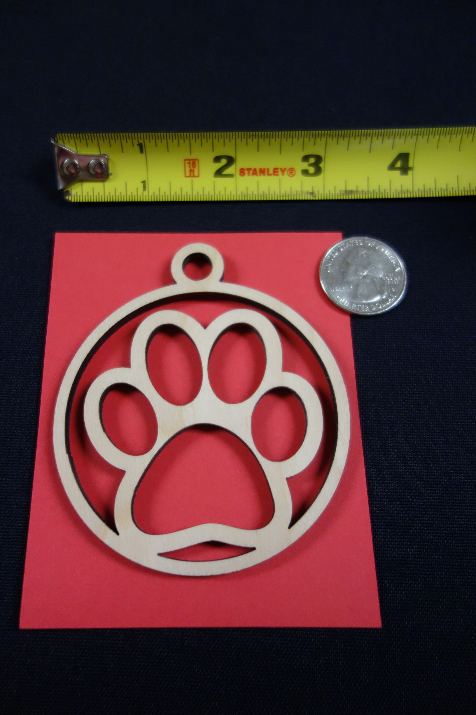 NEW: Laser Cut Wood Paw Print Pet Lovers Wooden Christmas | Etsy